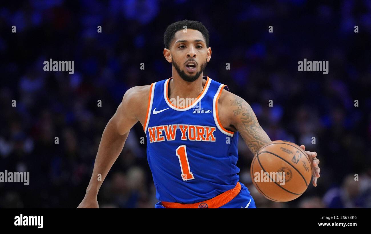 New York Knicks' Cameron Payne plays during an NBA basketball game ...