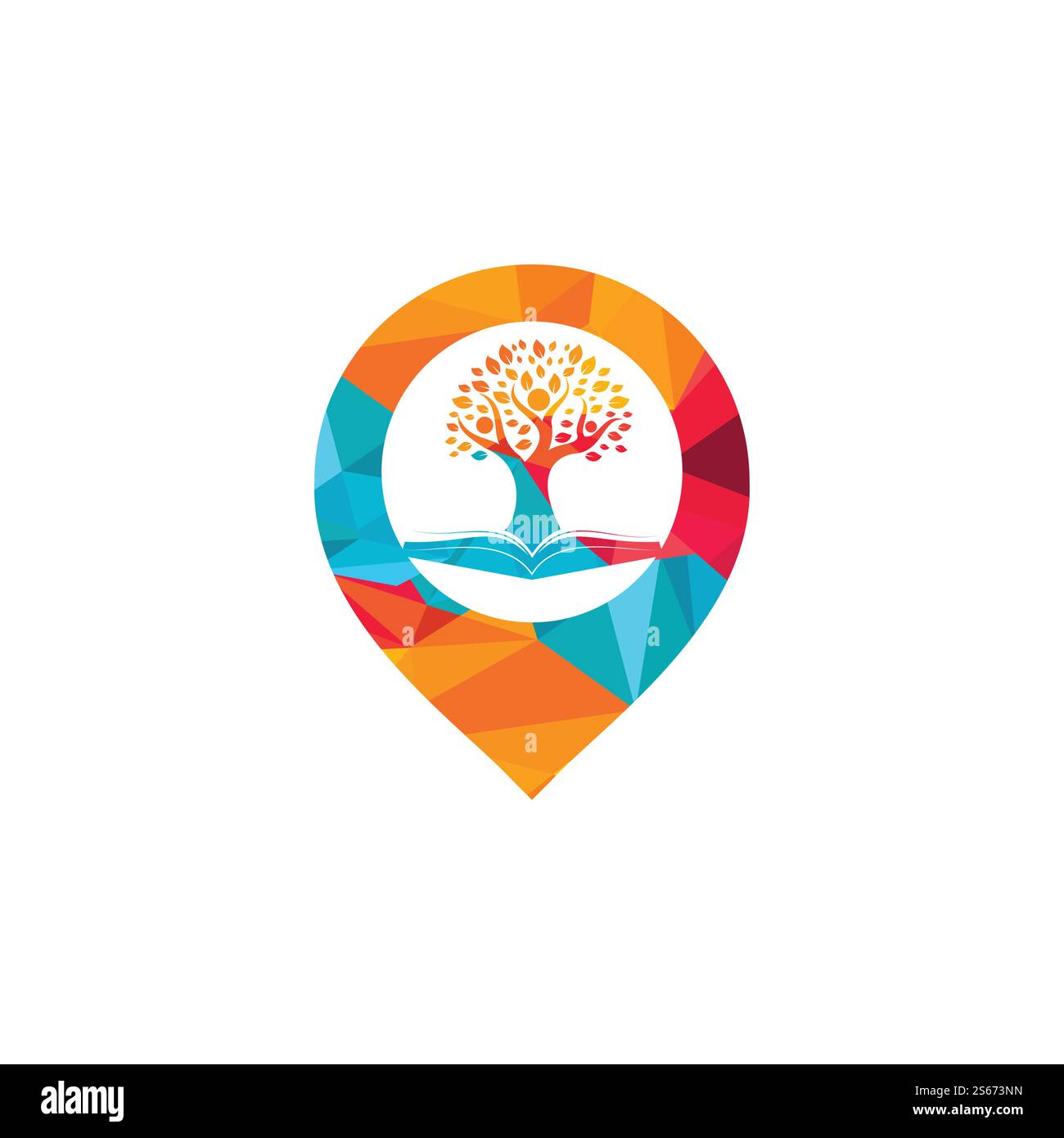 Human tree logo design. Leader education logo design Stock Vector Image ...