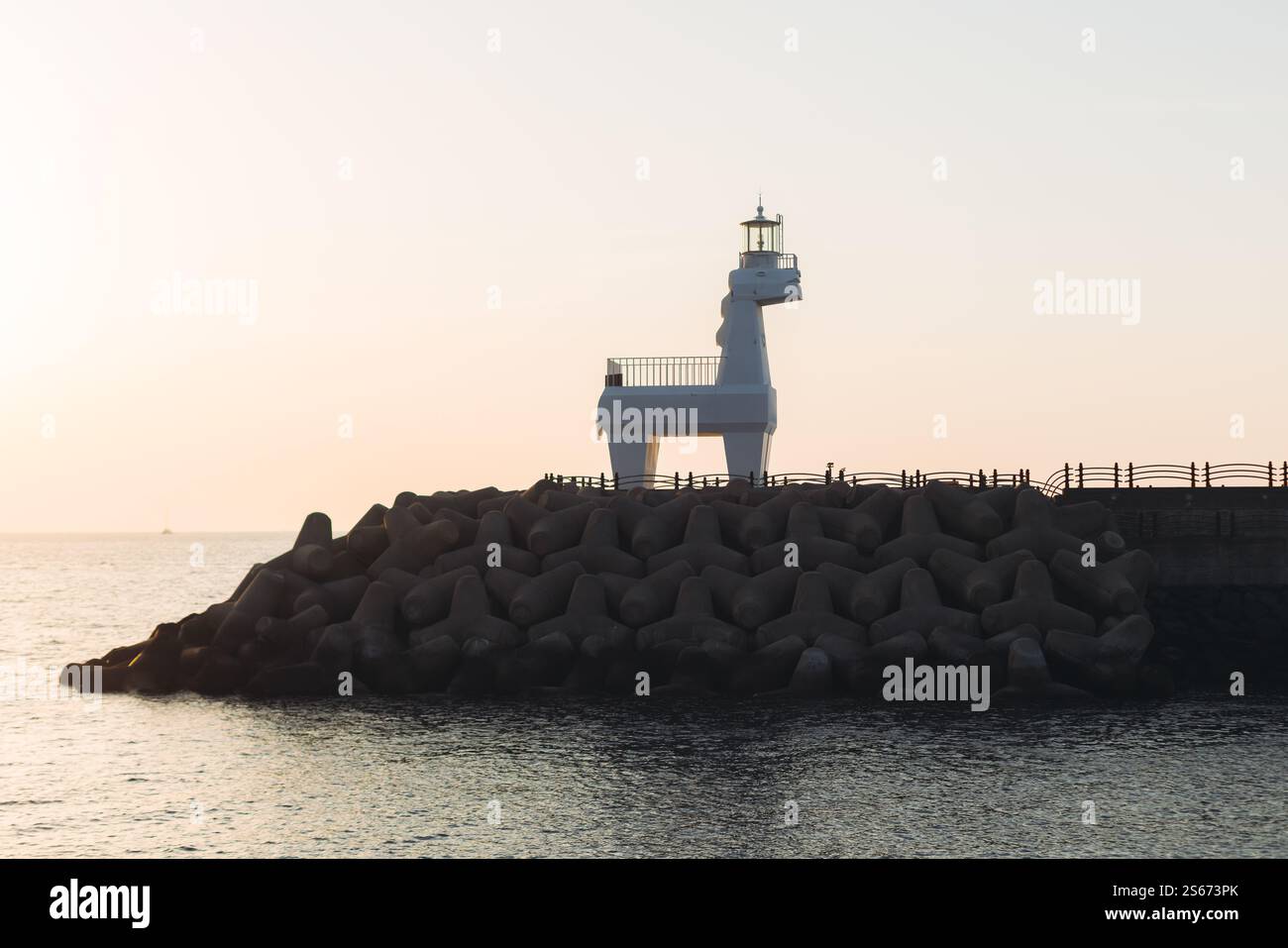 Iho Tewoo Horse Lighthouses on Iho Tewoo beach, with two horse-shaped ...