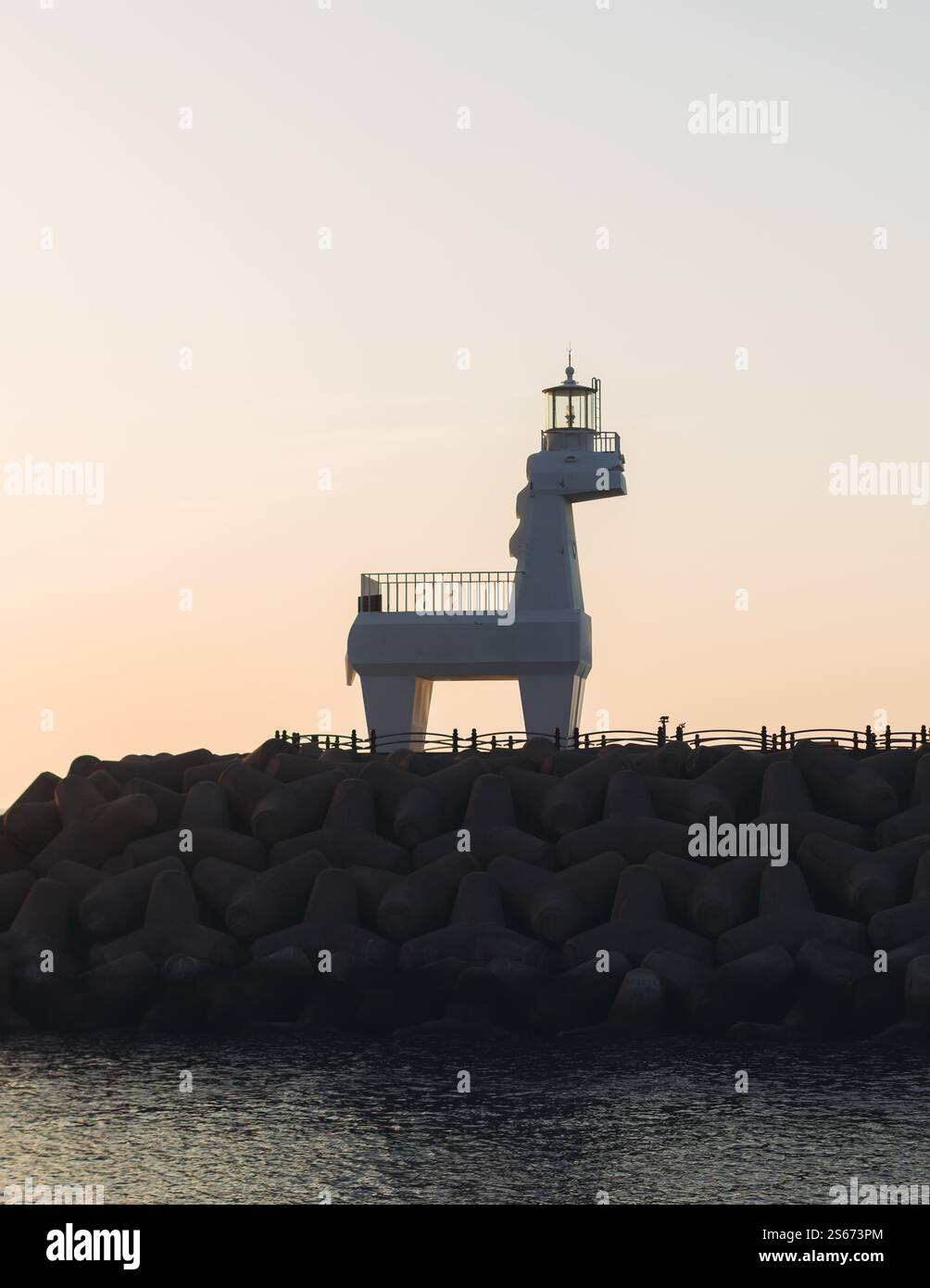 Iho Tewoo Horse Lighthouses on Iho Tewoo beach, with two horse-shaped ...