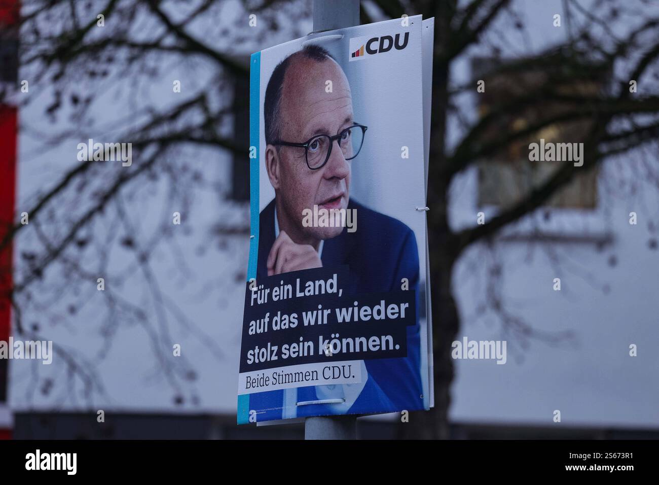 Wahlplakate - Bundestagswahl 2025 am 15.01.2025 in Herne Ein Wahlplakat der CDU Christlich ...