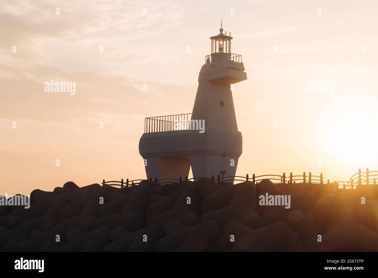 Iho Tewoo Horse Lighthouses on Iho Tewoo beach, with two horse-shaped ...