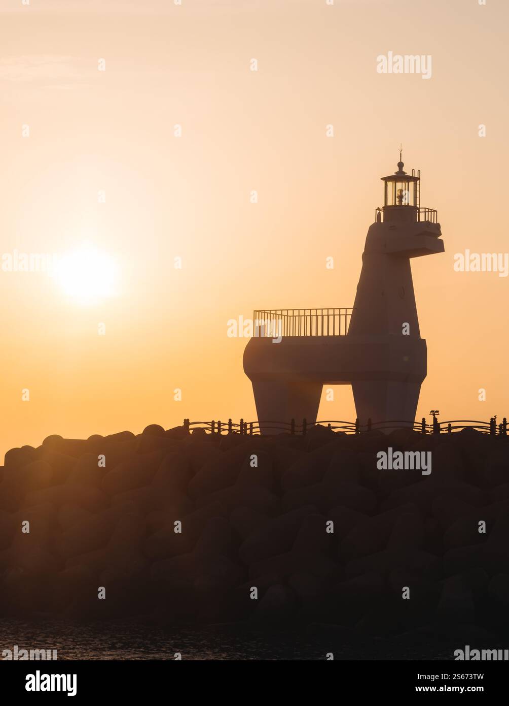 Iho Tewoo Horse Lighthouses on Iho Tewoo beach, with two horse-shaped ...