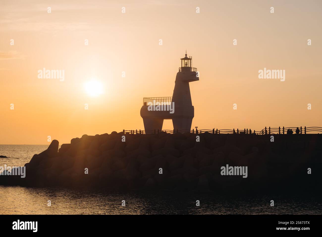Iho Tewoo Horse Lighthouses on Iho Tewoo beach, with two horse-shaped ...