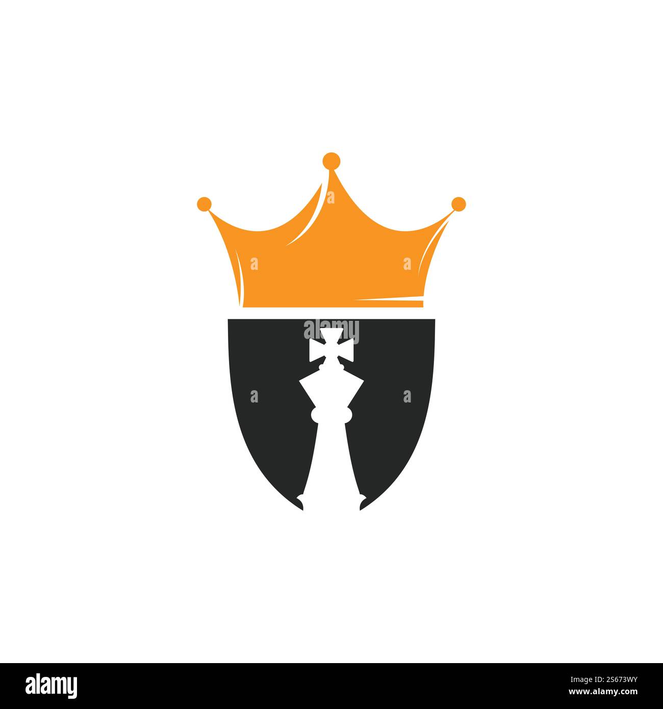 Chess king vector logo design. Chess crown logo icon design vector ...