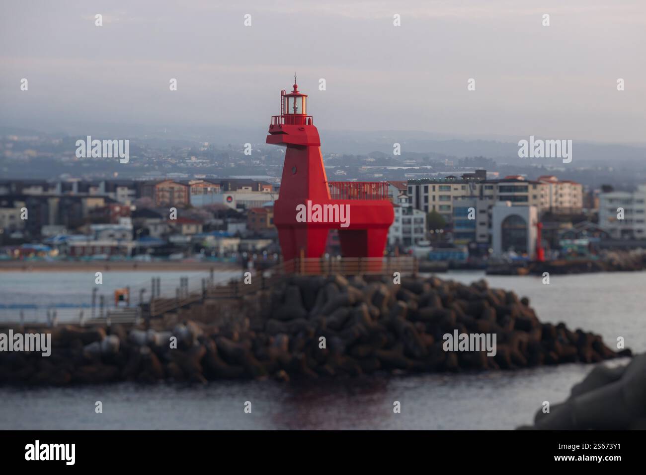 Iho Tewoo Horse Lighthouses on Iho Tewoo beach, with two horse-shaped ...