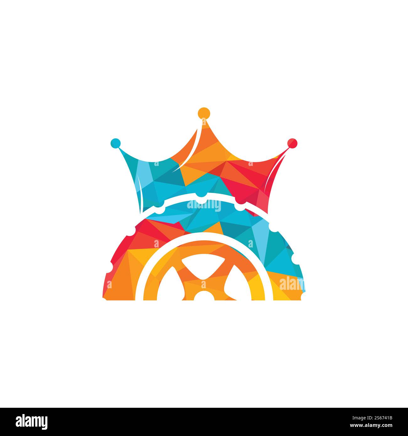 Tyre king vector logo design. Crown tire logotype Stock Vector Image ...