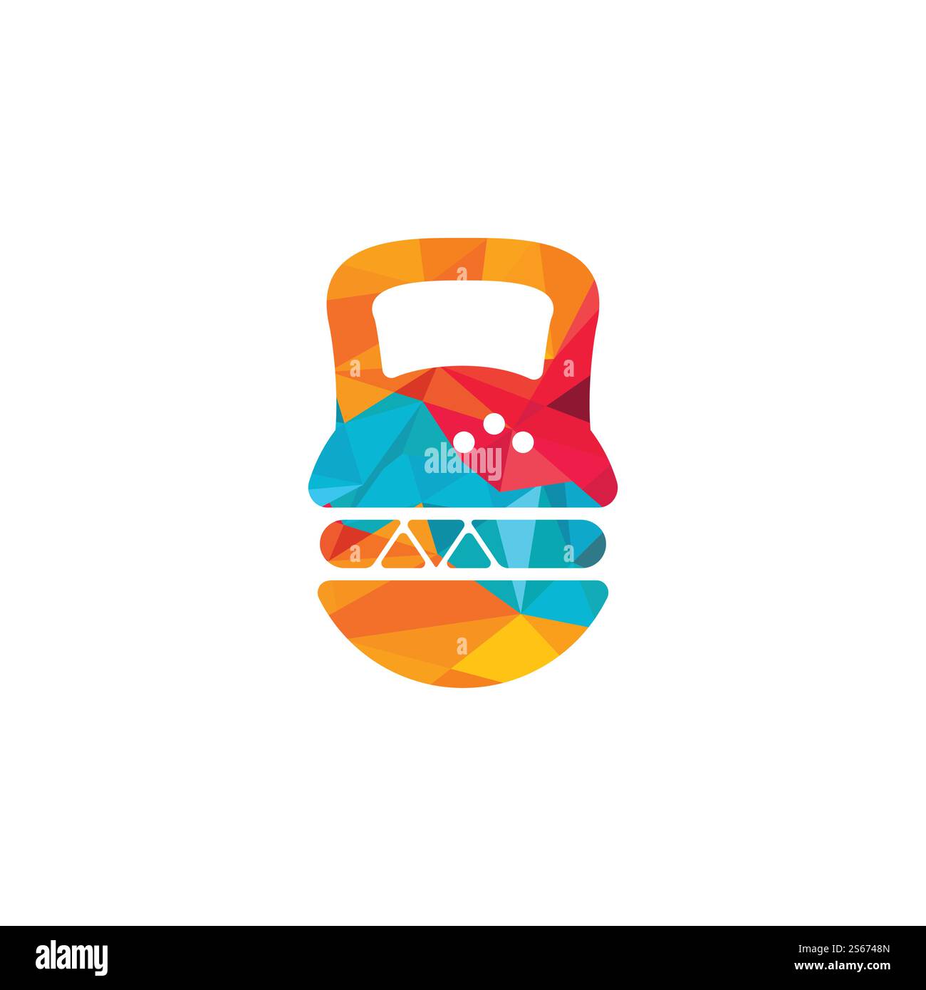 Strong burger vector logo design. Dumbbell and burger icon Stock Vector ...