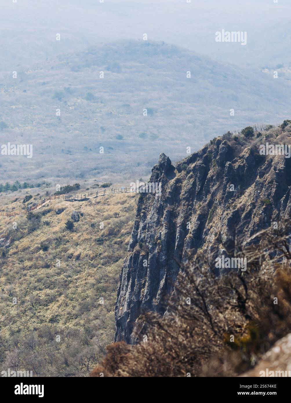 Hallasan National Park, Jeju island, South Korea, spring landscape view ...