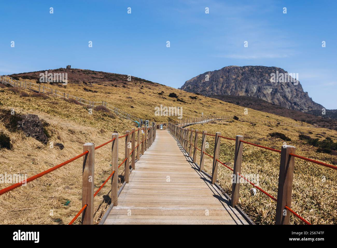 Hallasan National Park, Jeju island, South Korea, spring landscape view ...