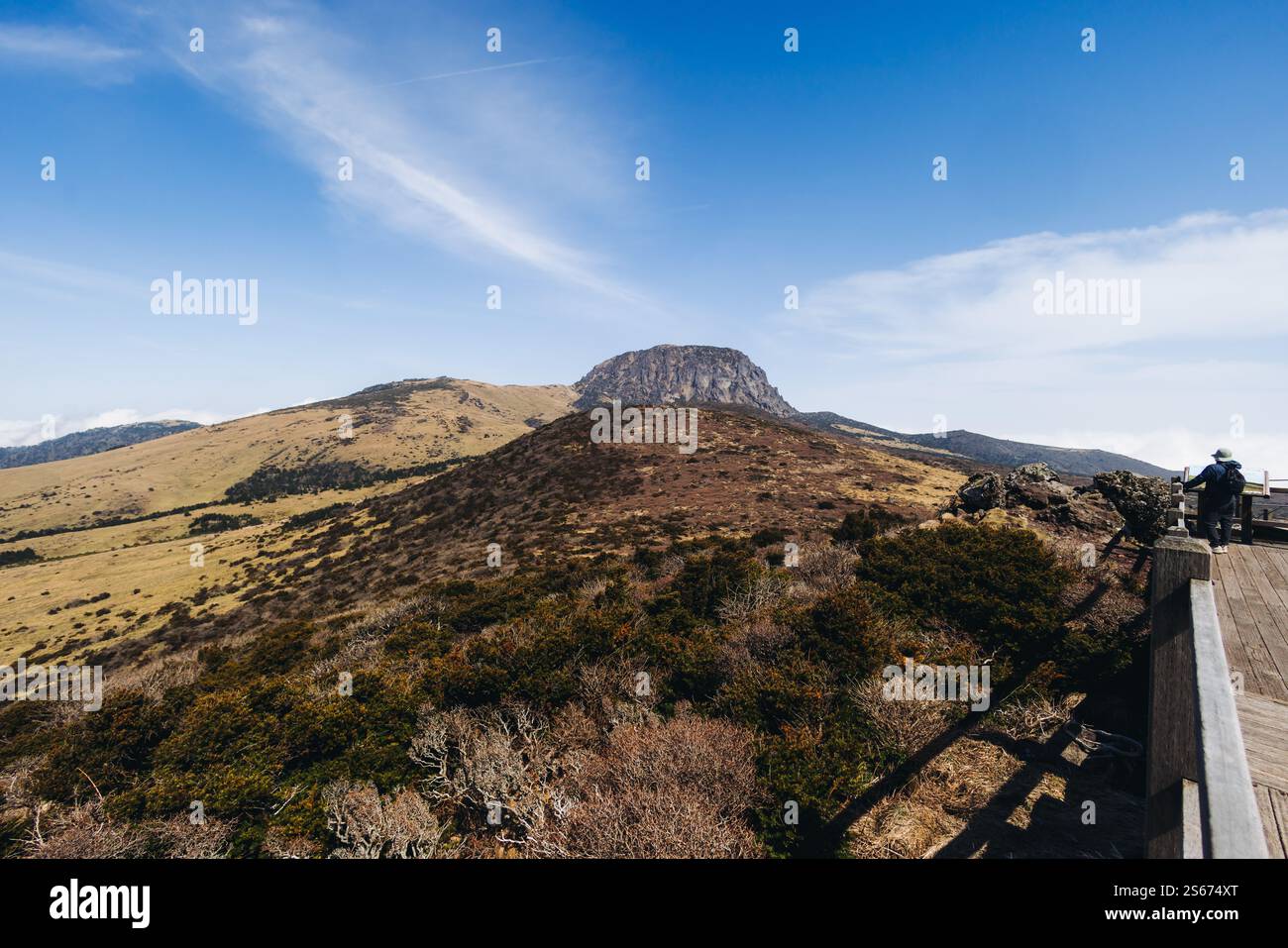 Hallasan National Park, Jeju island, South Korea, spring landscape view ...