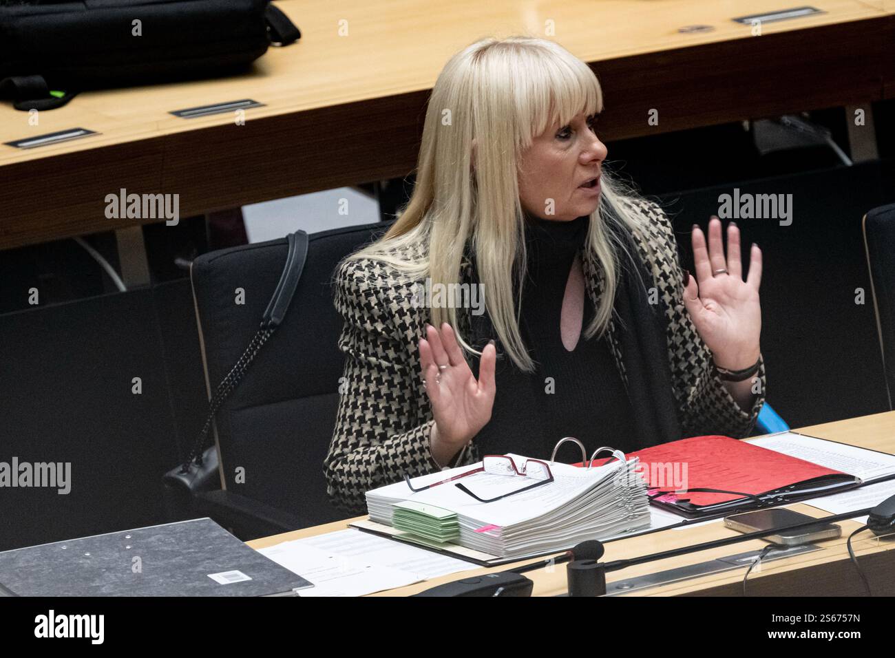 Berlin, Germany. 16th Jan, 2025. Iris Spranger (SPD), Berlin Senator ...