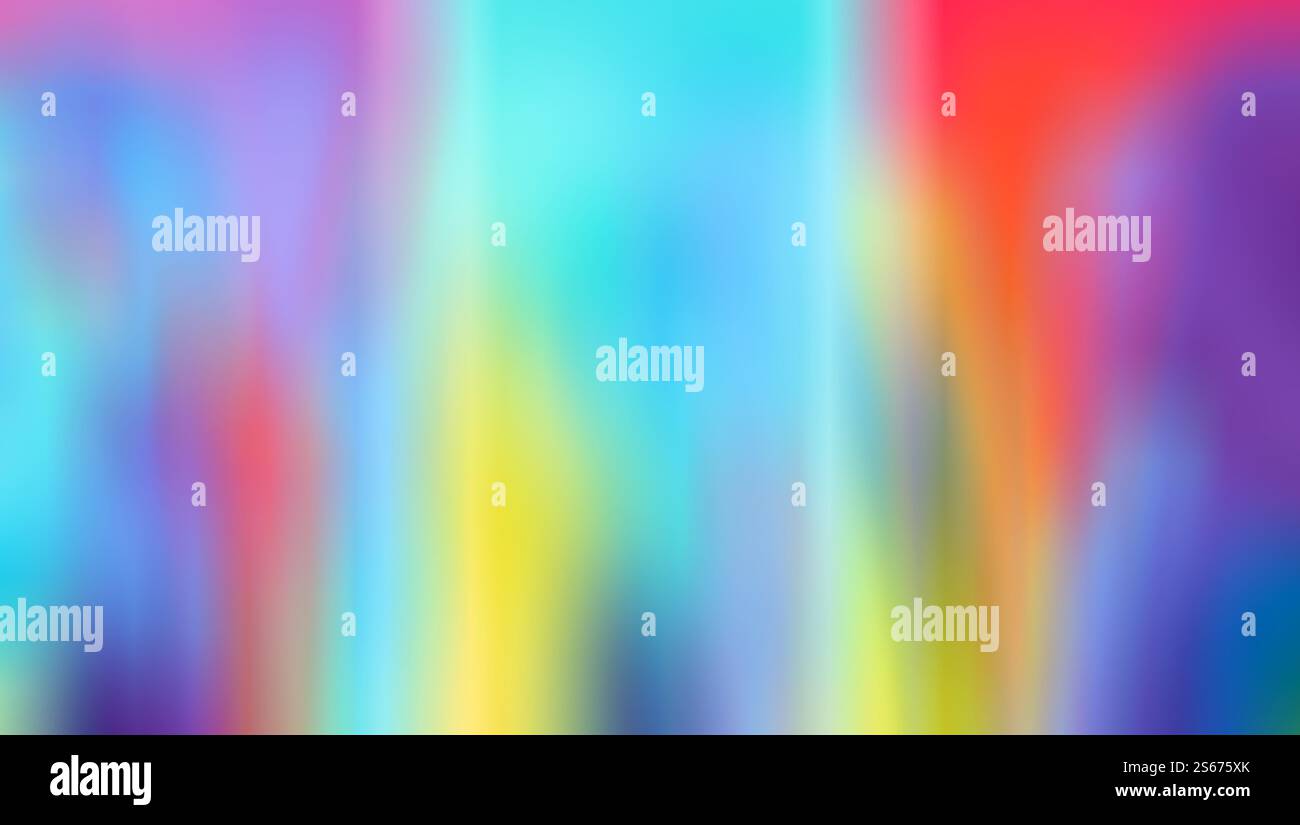 Bright rainbow gradient background. Various diagonal strip spots ...