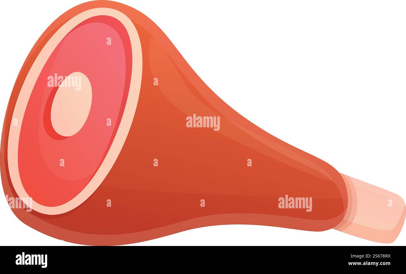 Cow leg meat icon. Cartoon of cow leg meat vector icon for web design ...