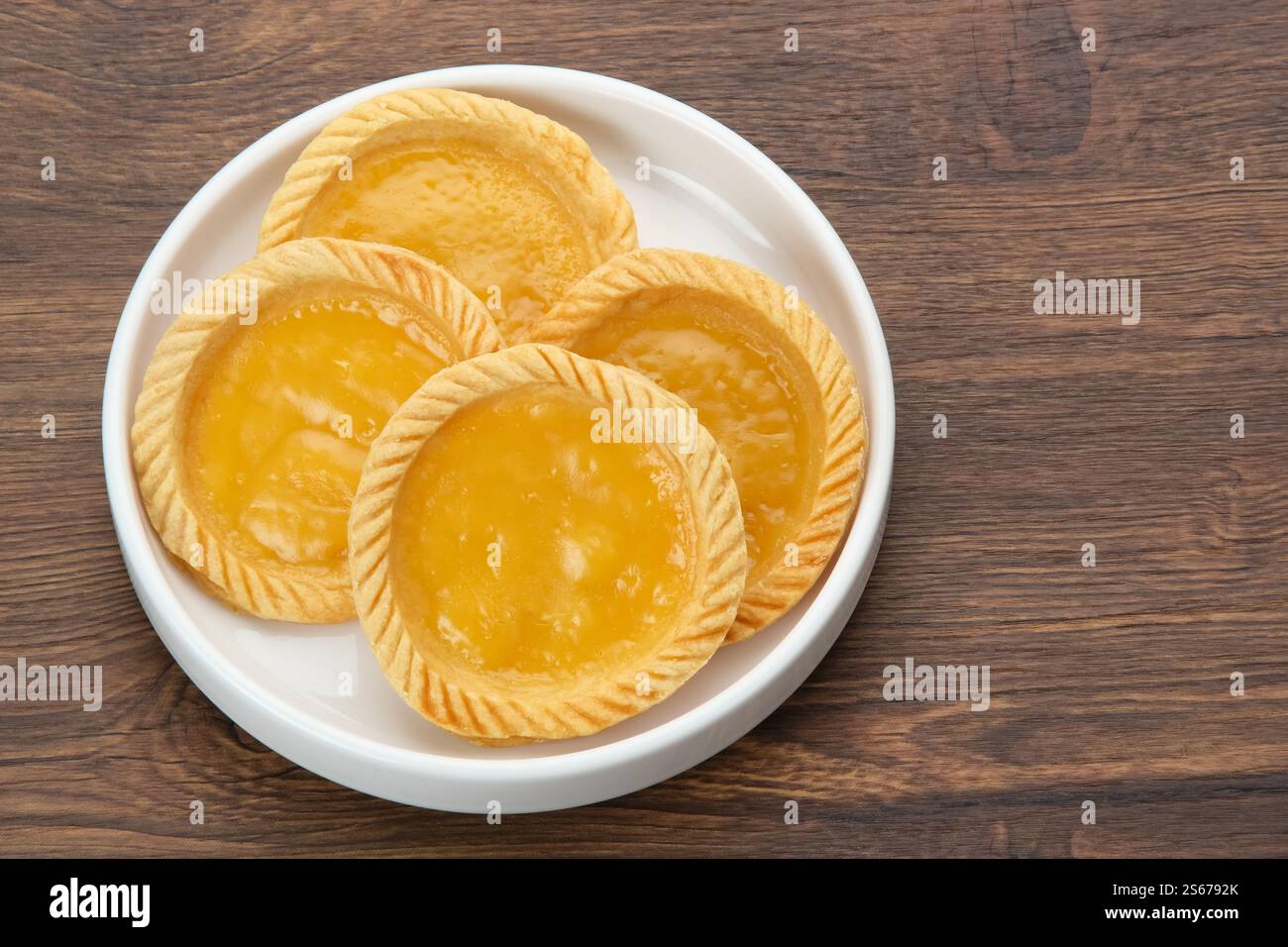 Pie Susu Bali with creamy milk custard topping. Indonesian food Stock ...