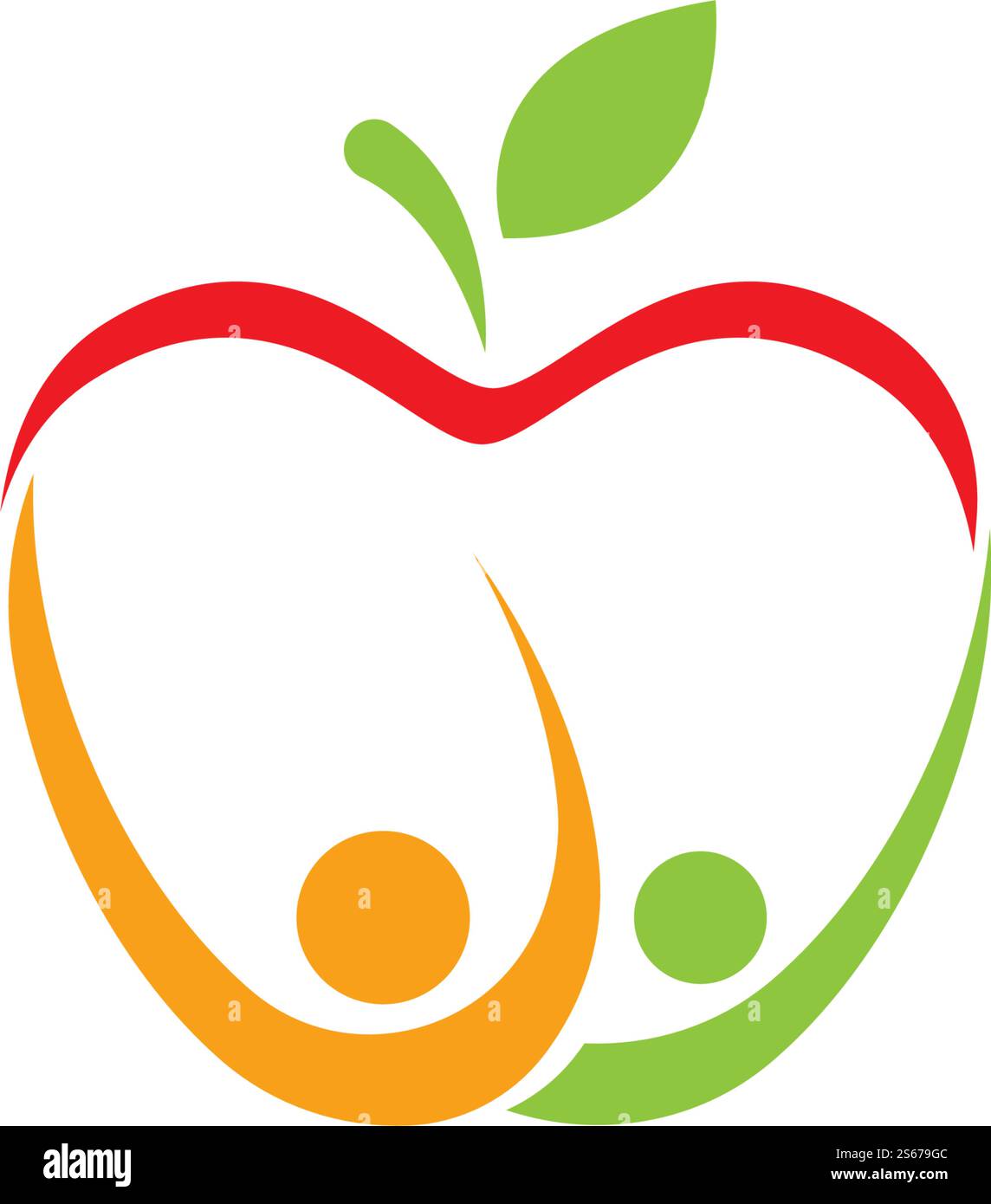 Apple illustration logo vector illustration Stock Vector Image & Art ...