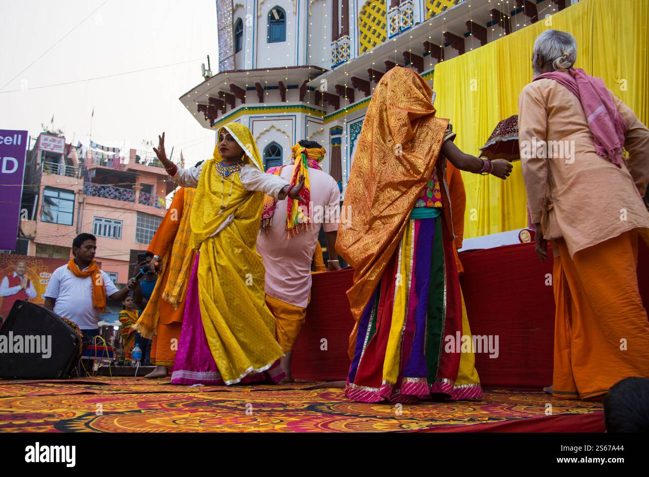 Music and dance on the Tilakotsav day, the fourth day of the Bibaha ...