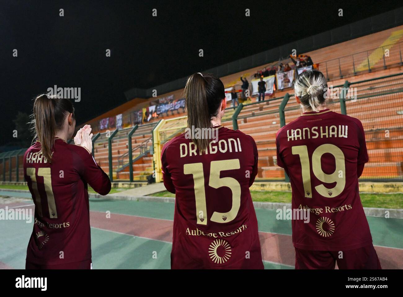 Cercola, Naples, Italy. 15th Jan, 2025. Emilie Haavi, Giulia Dragoni ...