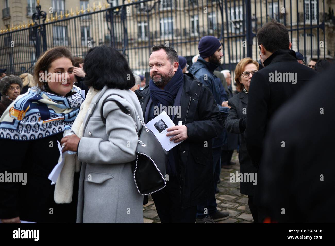 Bruno Bilde during a memorial service for French far-right figure Jean ...