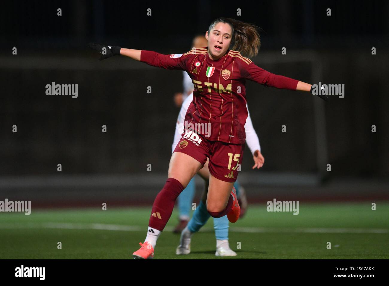 Cercola, Naples, Italy. 15th Jan, 2025. Giulia Dragoni of AS Roma ...