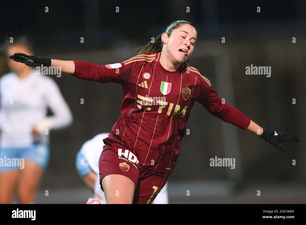 Cercola, Naples, Italy. 15th Jan, 2025. Giulia Dragoni of AS Roma ...