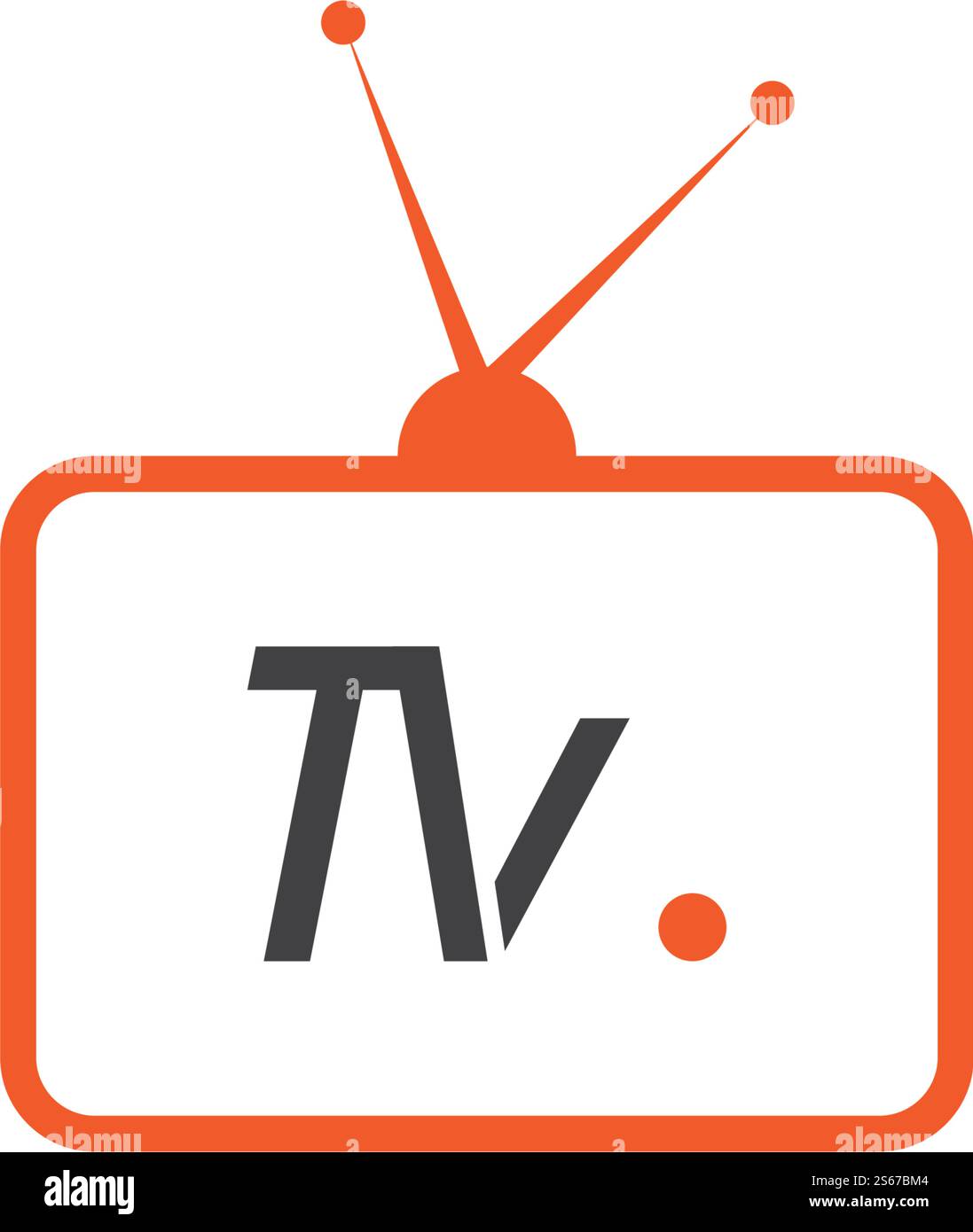 TV logo vector flat design Stock Vector Image & Art - Alamy