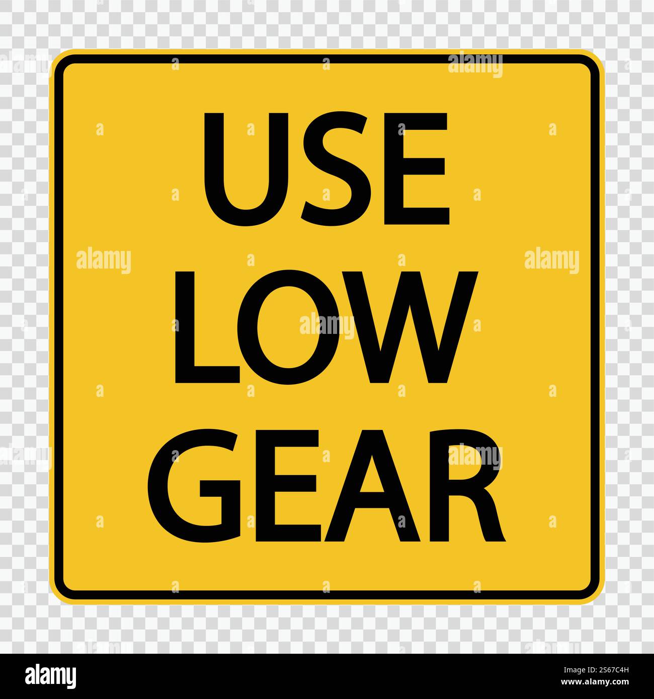 Use low gear sign on transparent background,vector illustration Stock ...