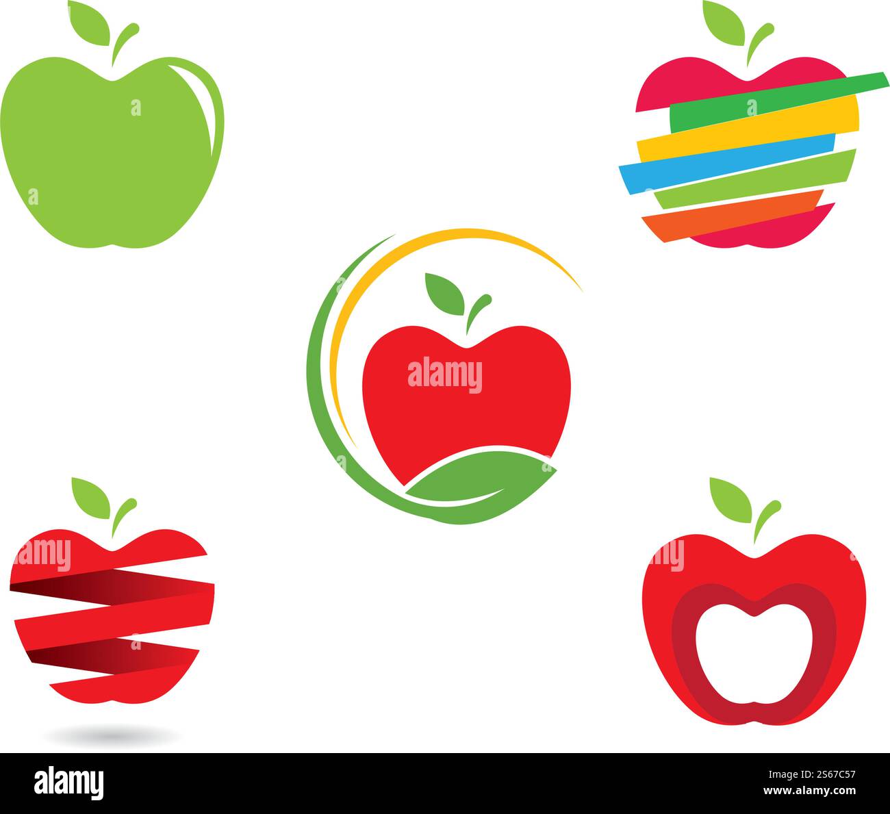 Apple illustration logo vector illustration Stock Vector Image & Art ...