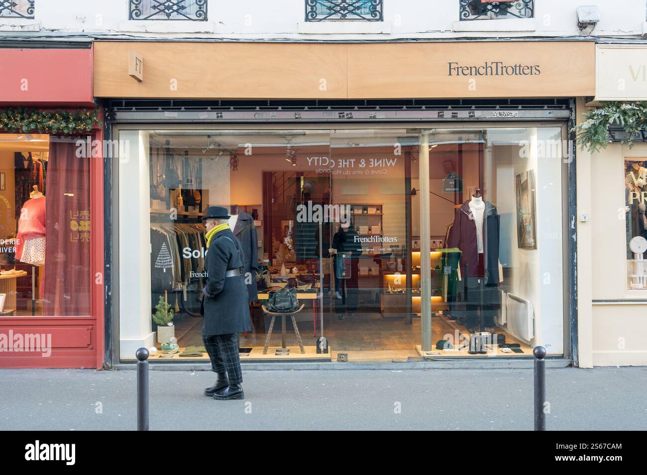Storefront of a chic boutique showcasing fashion and accessories in ...