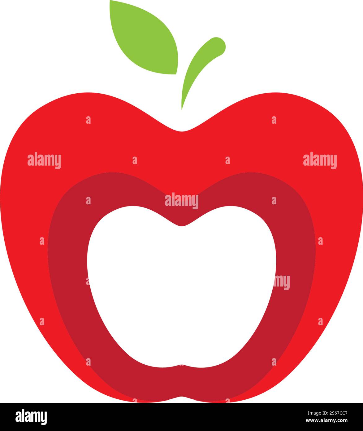 Apple illustration logo vector illustration Stock Vector Image & Art ...