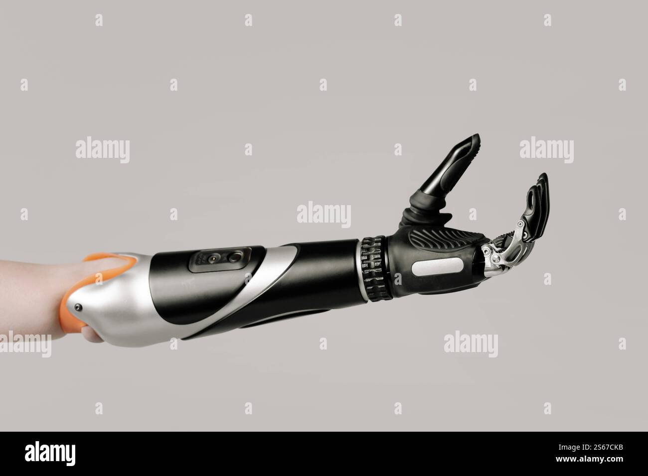 bionic arm on an isolated whited background Stock Photo - Alamy