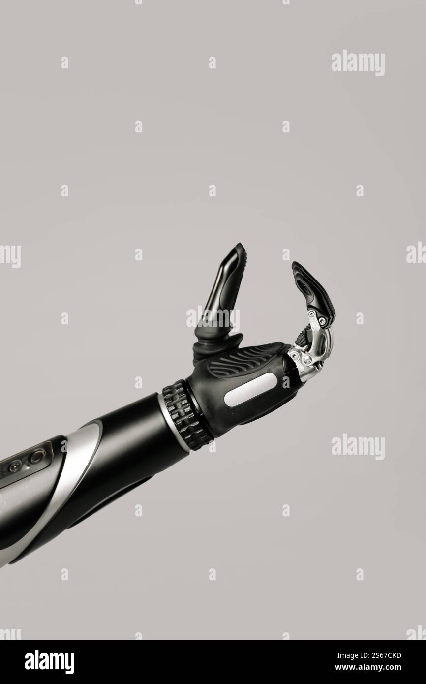 bionic arm on an isolated whited background Stock Photo - Alamy