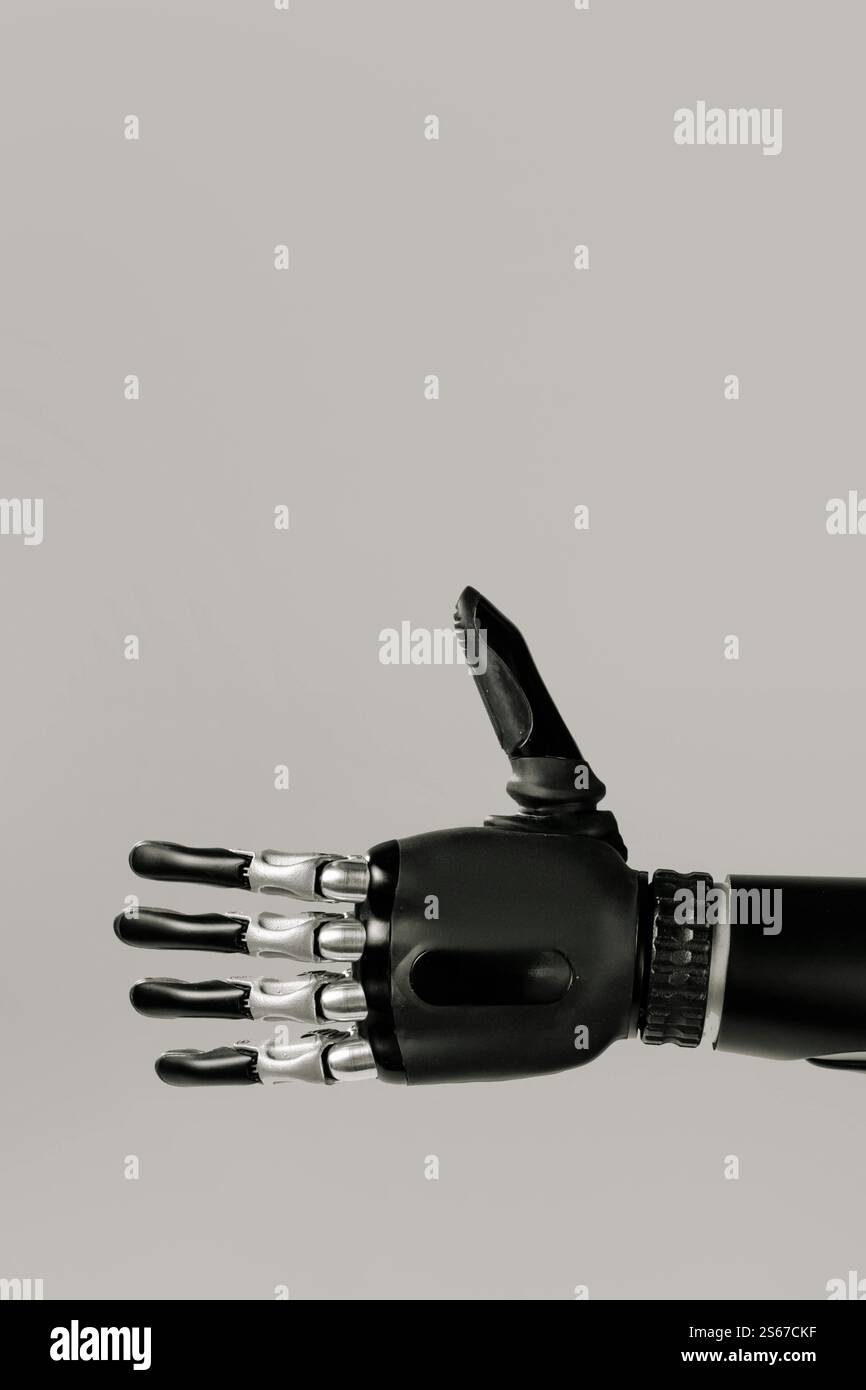 bionic arm on an isolated whited background Stock Photo - Alamy