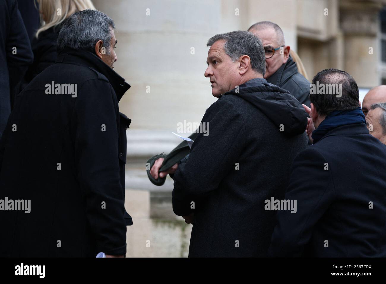 Louis Aliot during a memorial service for French far-right figure Jean ...