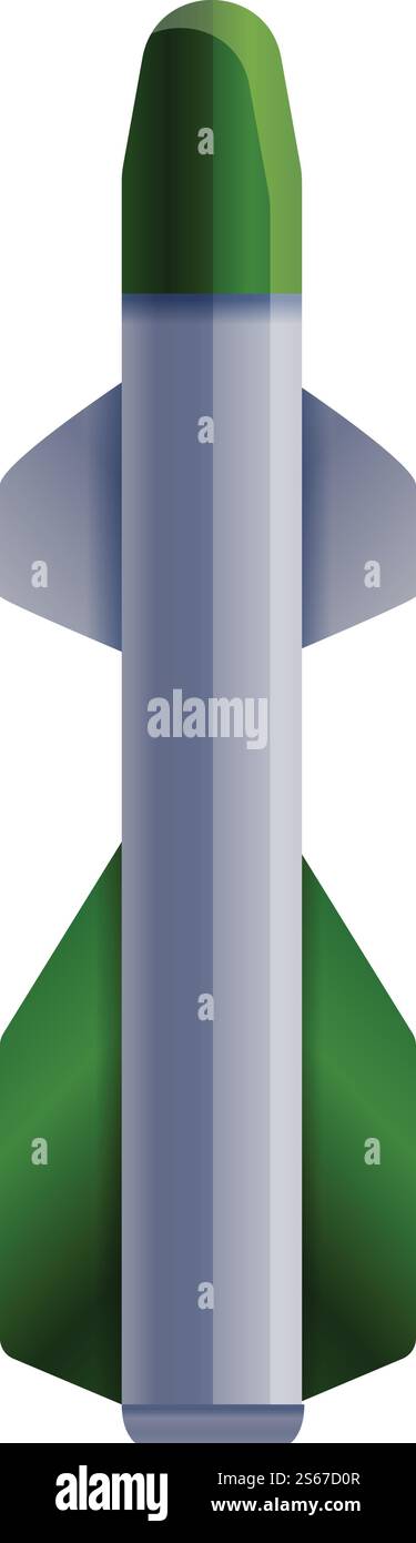 Missile icon. Cartoon of missile vector icon for web design isolated on ...