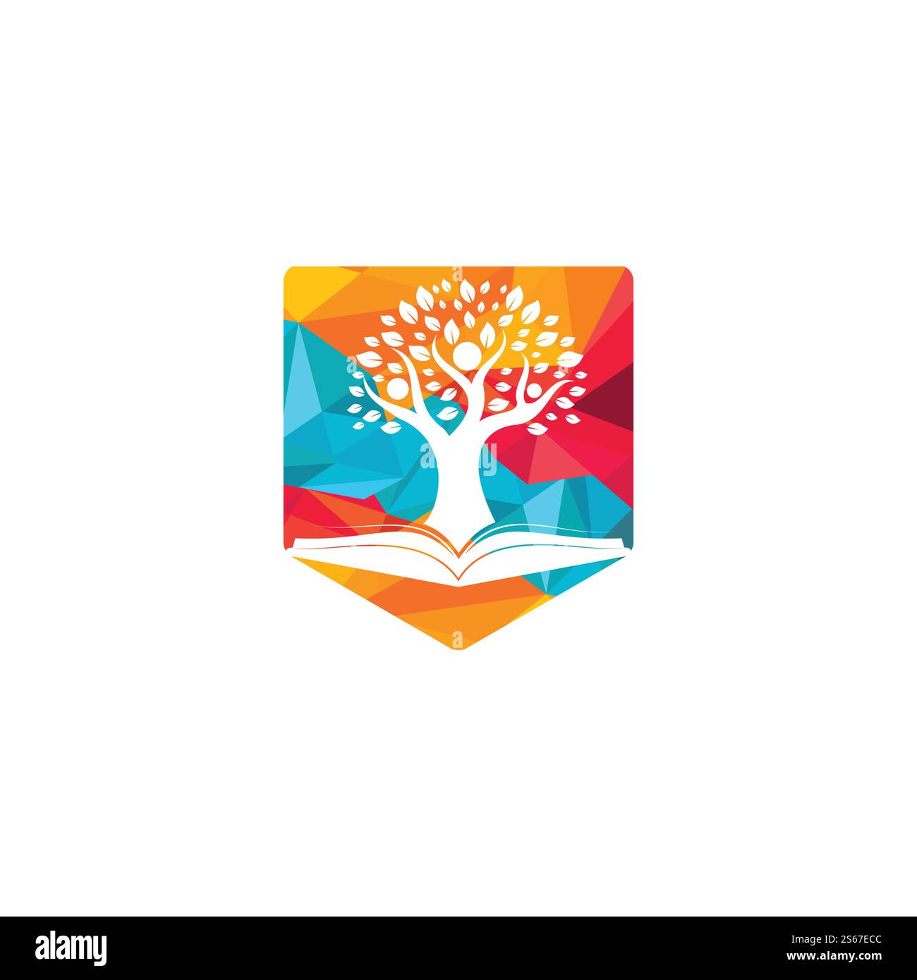 Human tree logo design. Leader education logo design Stock Vector Image ...