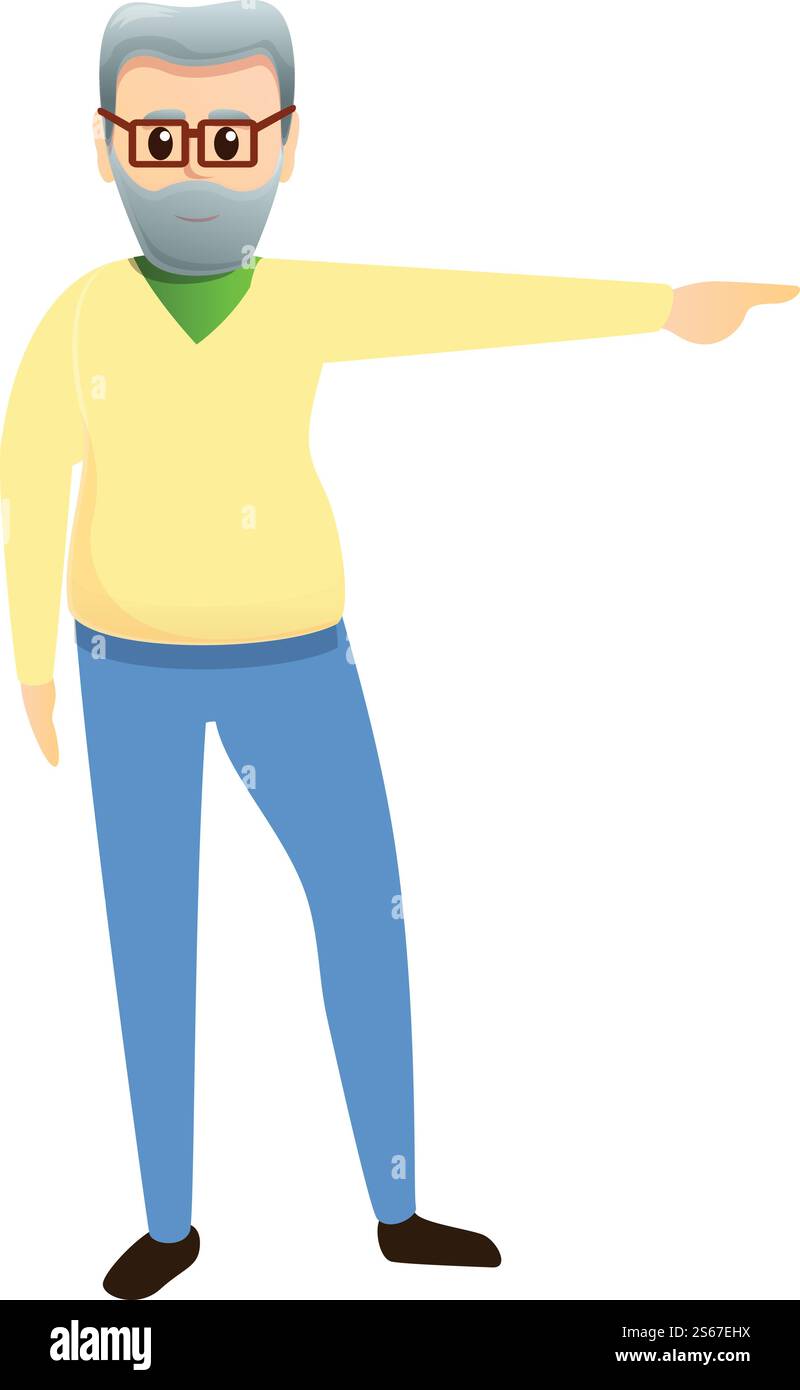 Granddad icon. Cartoon of granddad vector icon for web design isolated ...