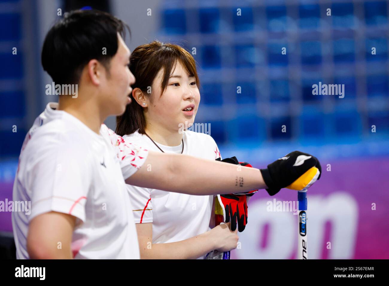 Turin, Italy. 11th Jan, 2025. (L to R) Taiki Kudo, Yui Ozeki (JPN ...