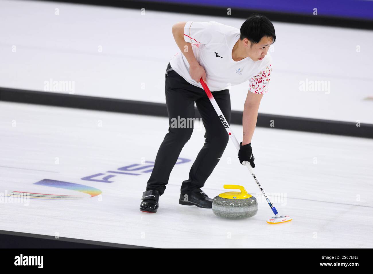 Turin, Italy. 11th Jan, 2025. Taiki Kudo (JPN) Curling : Mixed Doubles ...