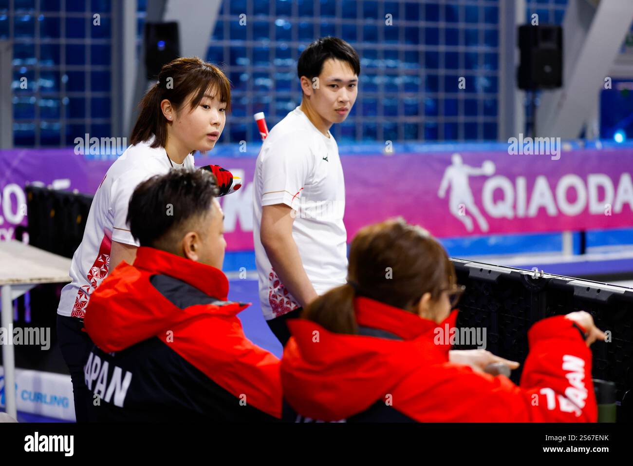 Turin, Italy. 11th Jan, 2025. (L to R) Yui Ozeki, Taiki Kudo (JPN ...