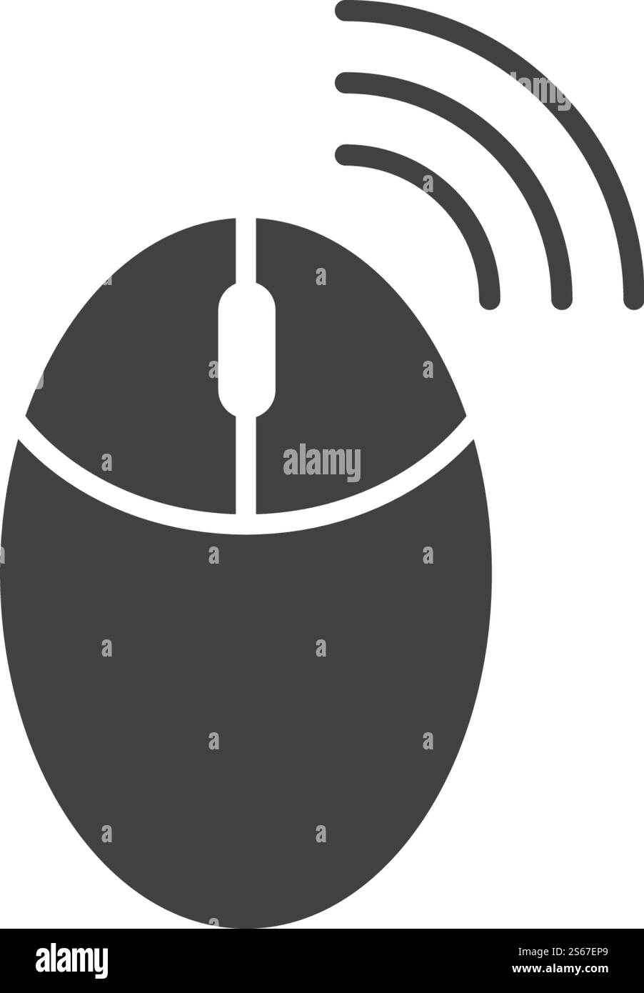 Wireless mouse icon vector template Stock Vector Image & Art - Alamy