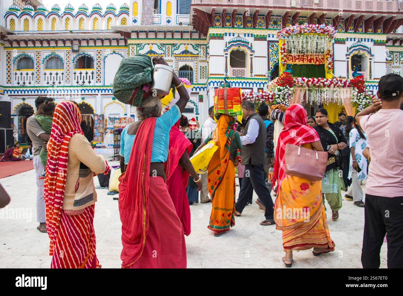Indian Pilgrims converge at Janaki Temple on the occasion of the Bibaha ...