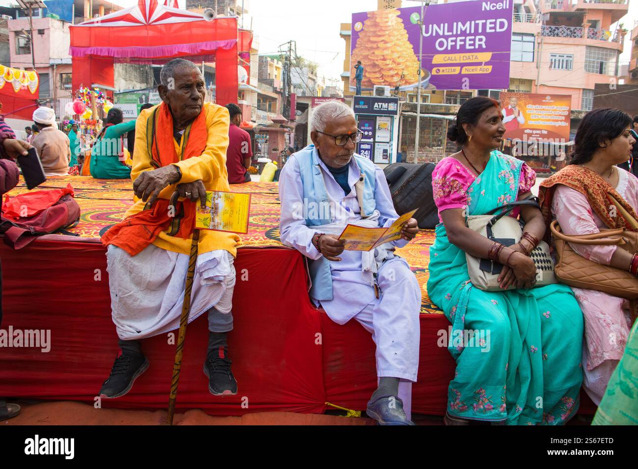 Indian Pilgrims converge at Janaki Temple on the occasion of the Bibaha ...