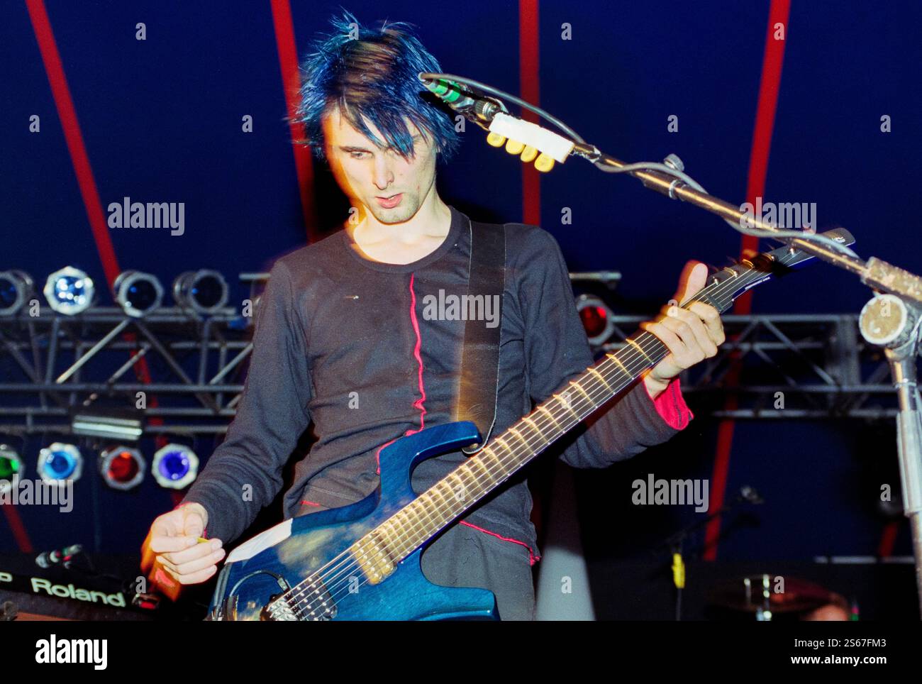 MUSE, YOUNG, READING FESTIVAL, 2000: An early career picture of singer ...