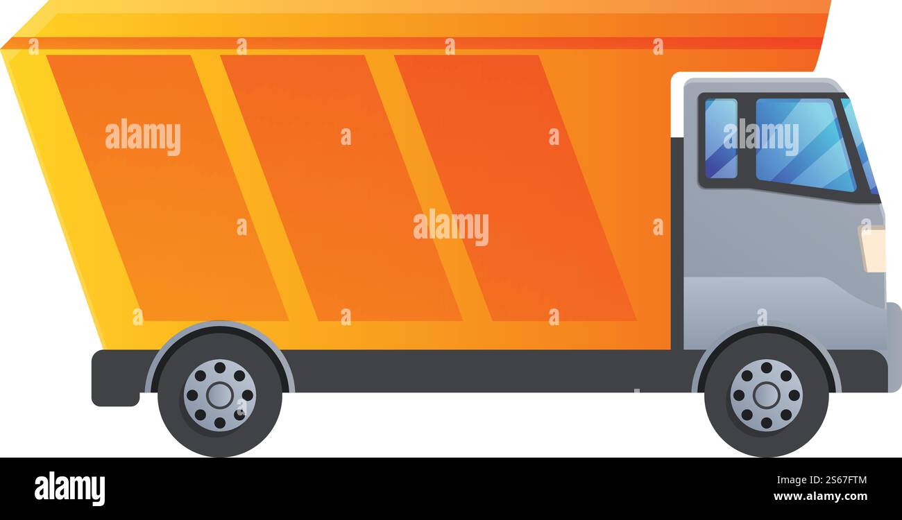 Tipper hopper icon. Cartoon of tipper hopper vector icon for web design ...