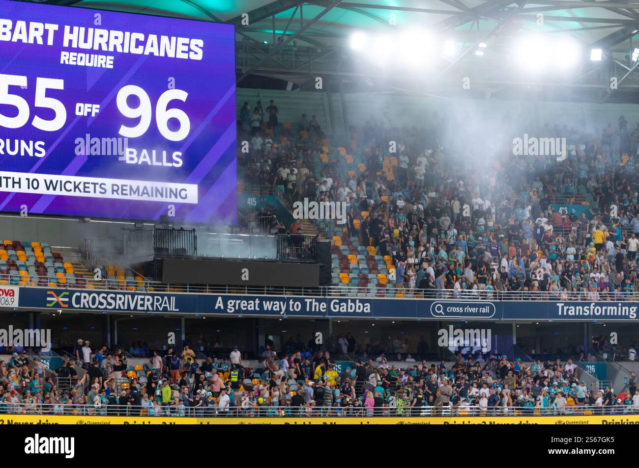 A fire in the DJ booth causes the game to be stopped during the Big ...