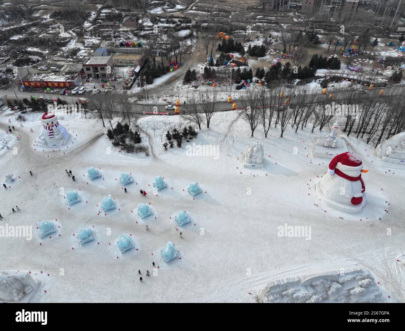 An ice and snow world opens in Fushun City, northeast China's Liaoning ...