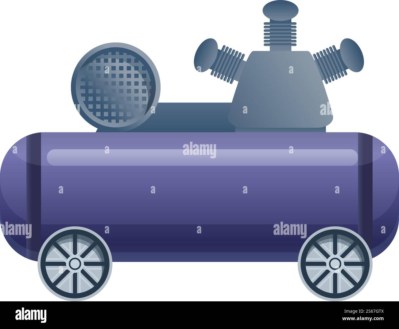 Motor air compressor icon. Cartoon of motor air compressor vector icon ...