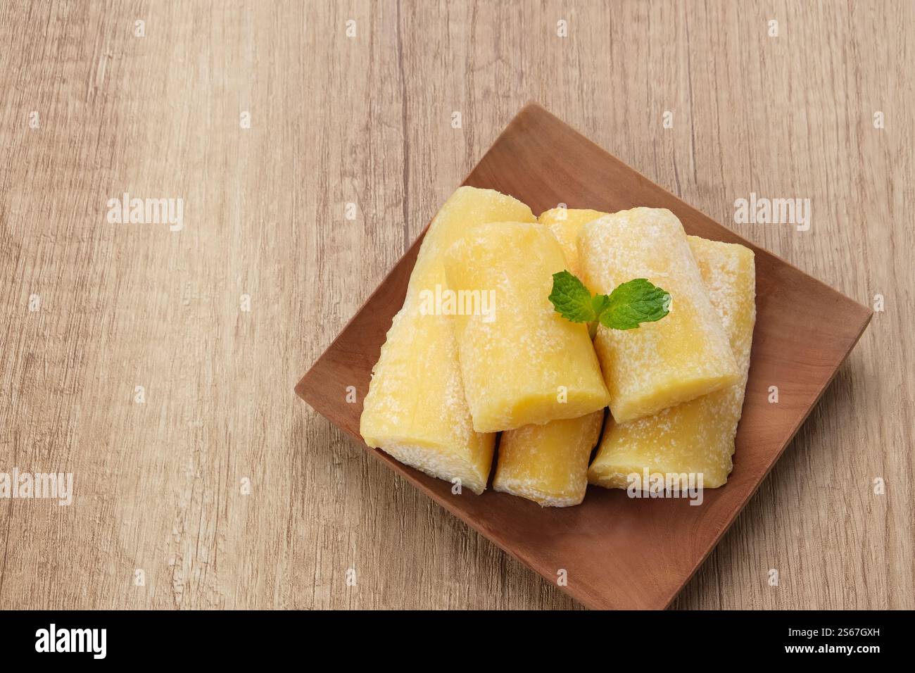 Cassava Tape (Tape Singkong), Indonesian traditional food, made from ...