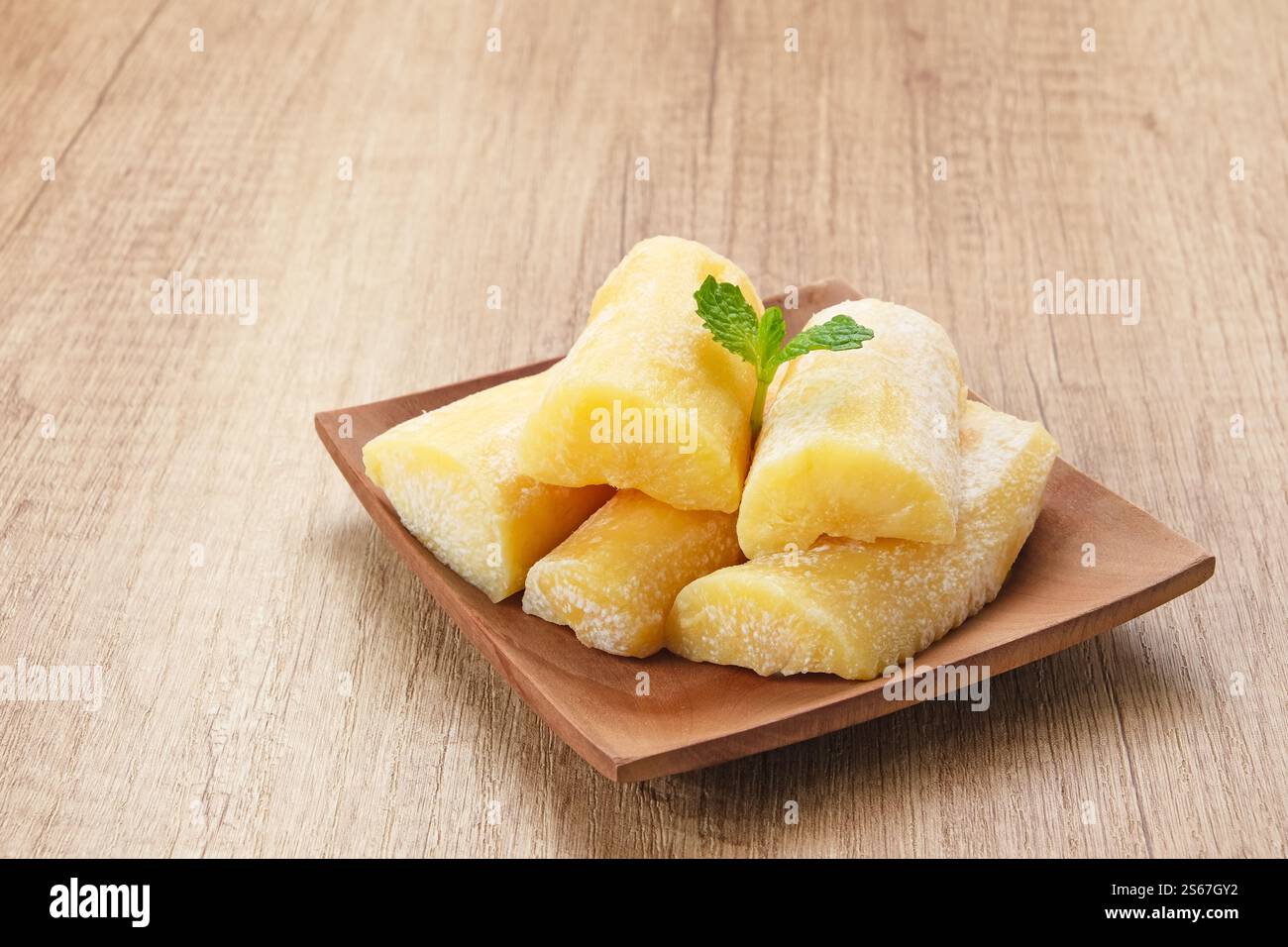 Cassava Tape (Tape Singkong), Indonesian traditional food, made from ...
